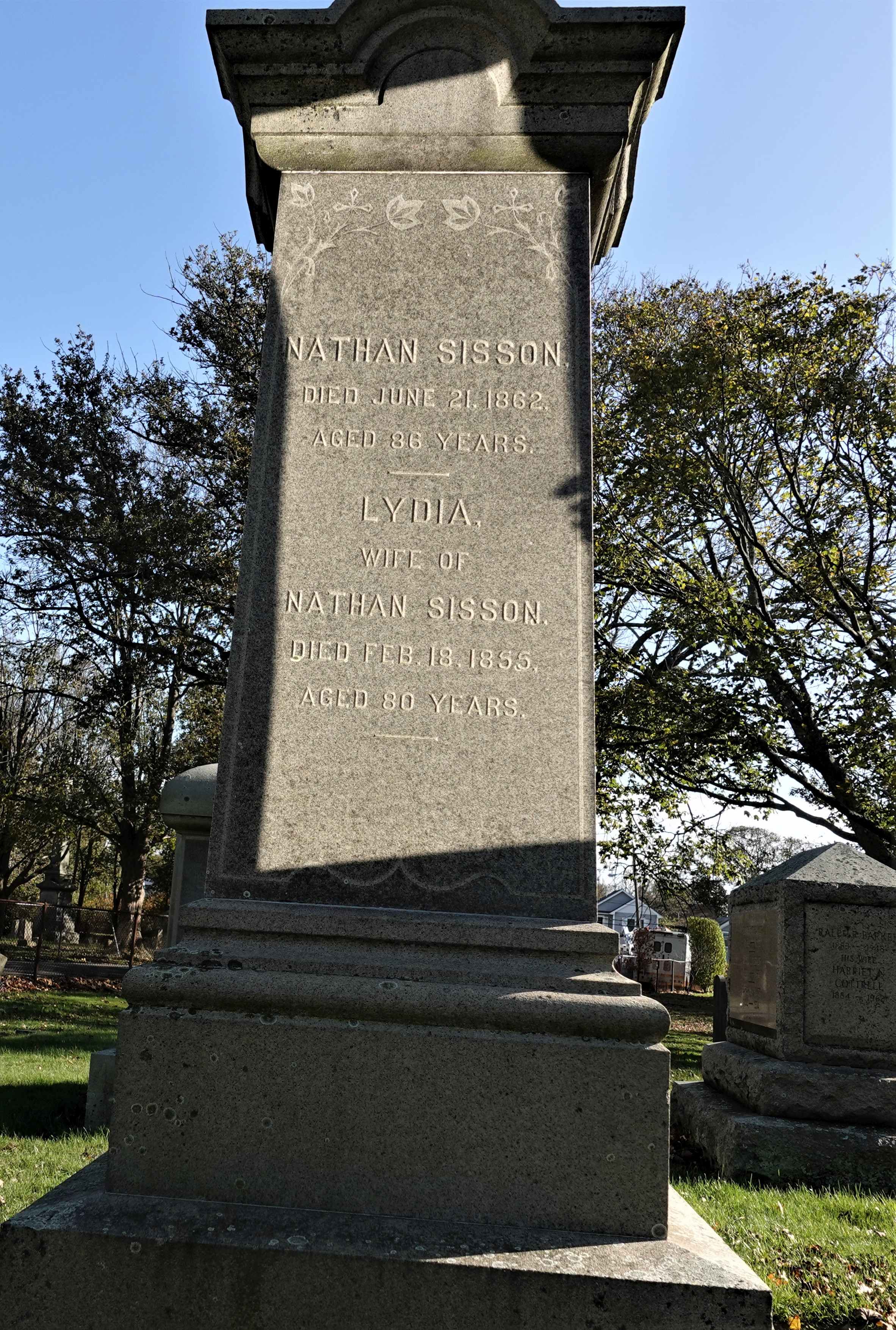 Rhode Island Historic Cemeteries - Person Details