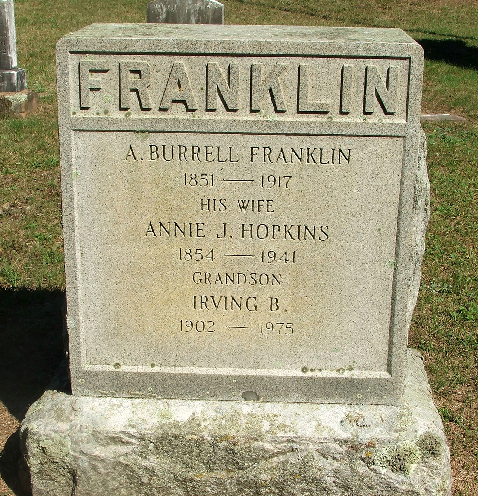 Rhode Island Historic Cemeteries - Person Details
