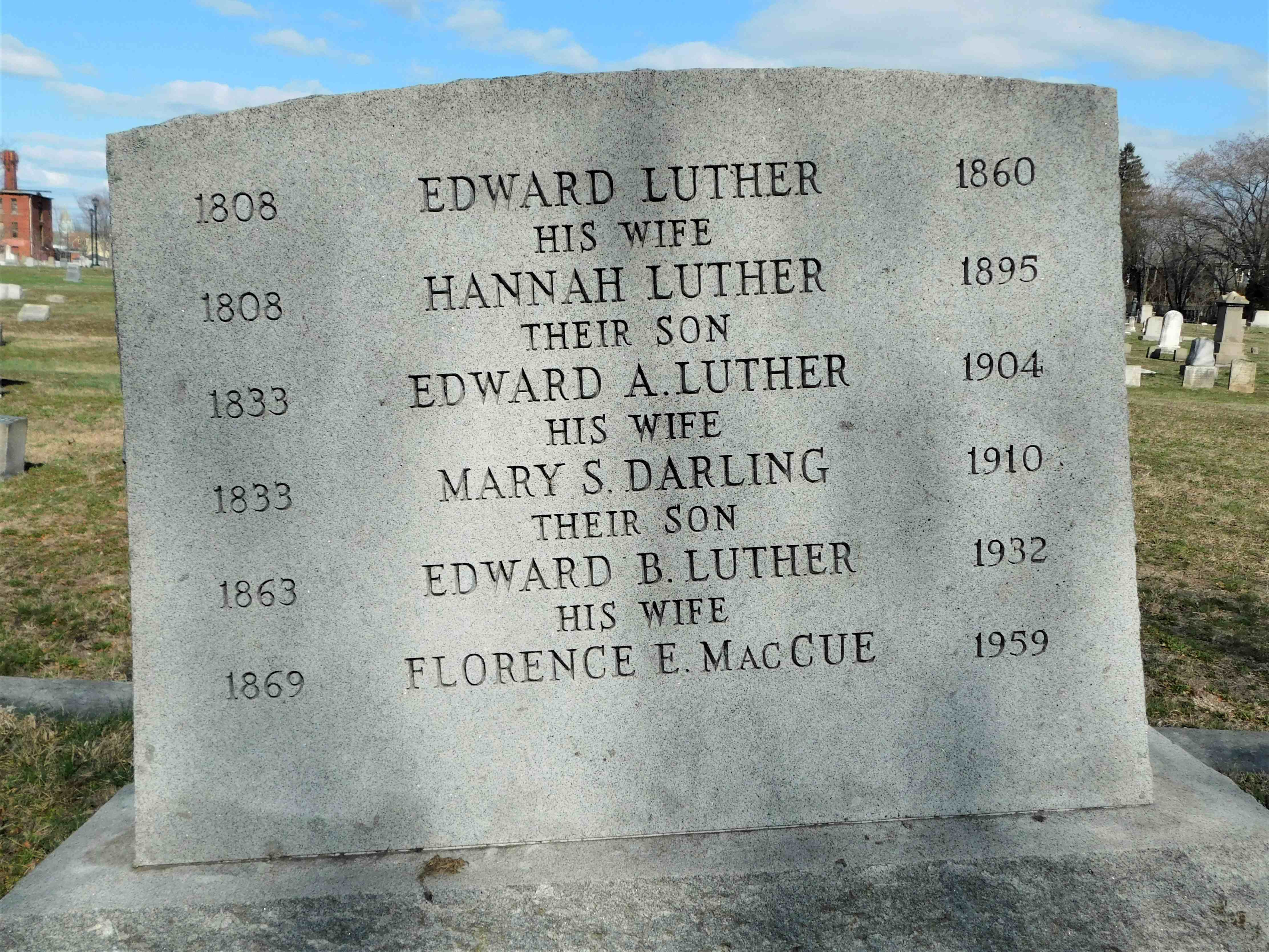 Rhode Island Historic Cemeteries - Person Details