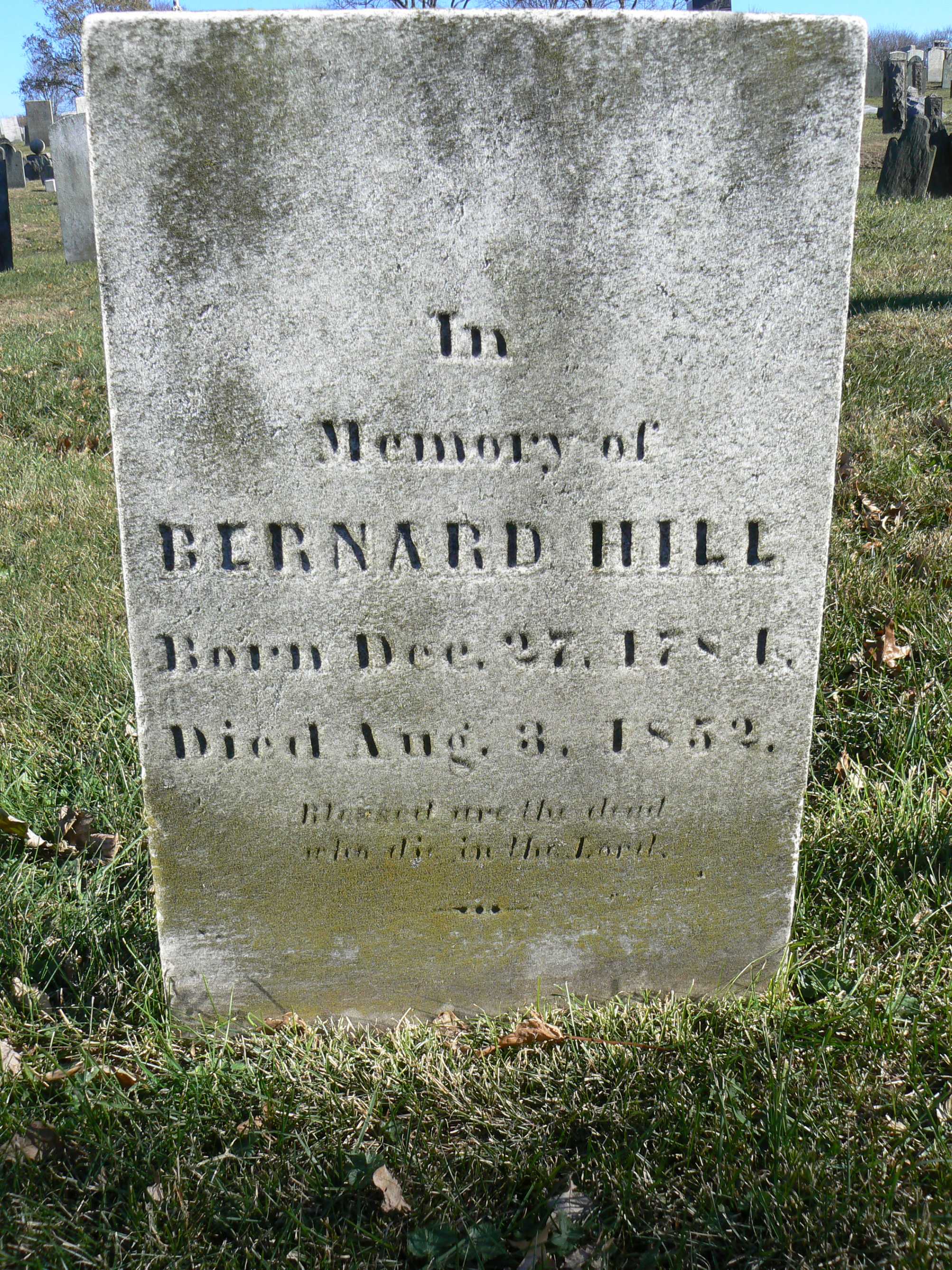 Rhode Island Historic Cemeteries - Person Details