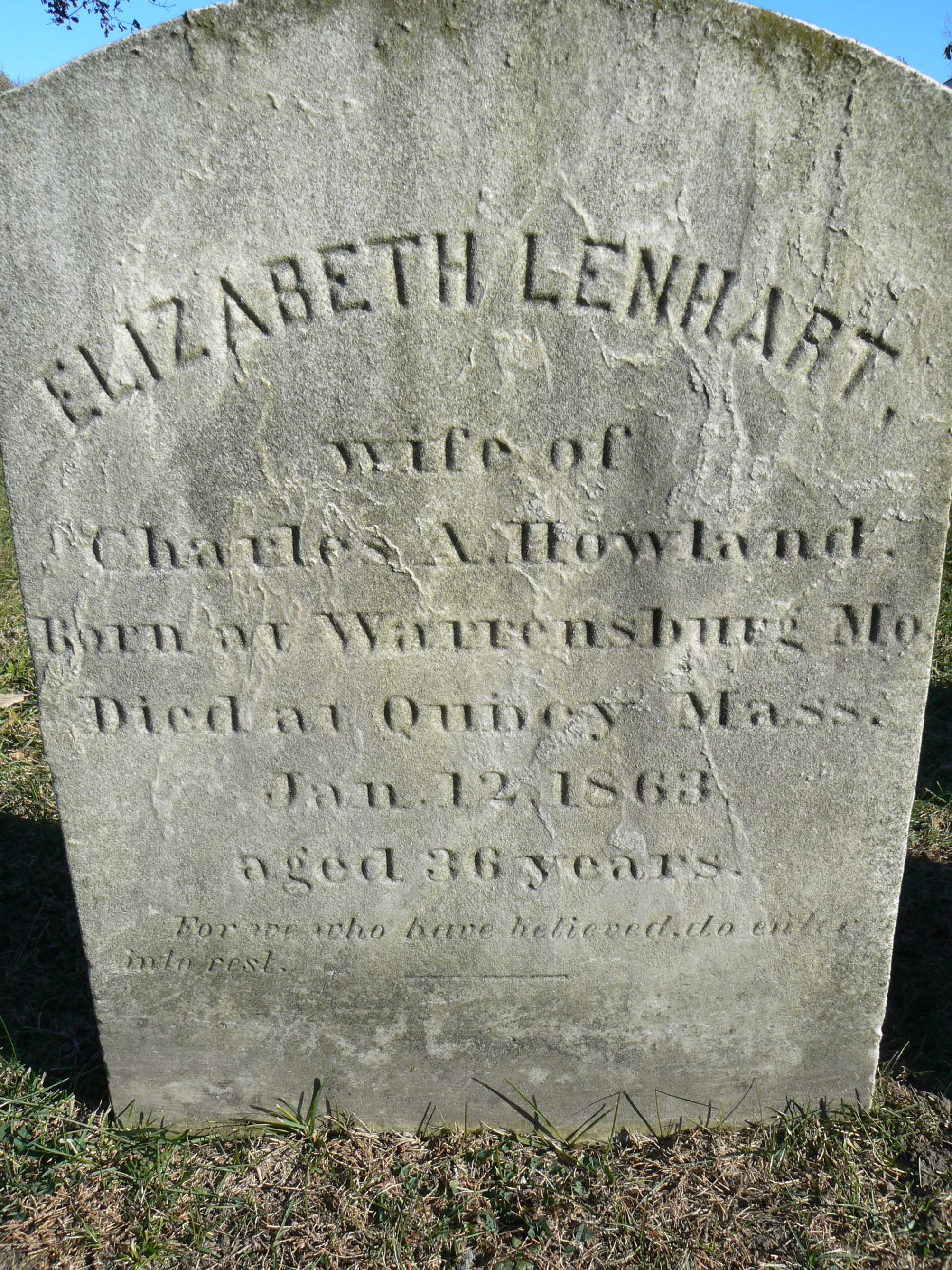 Rhode Island Historic Cemeteries - Person Details