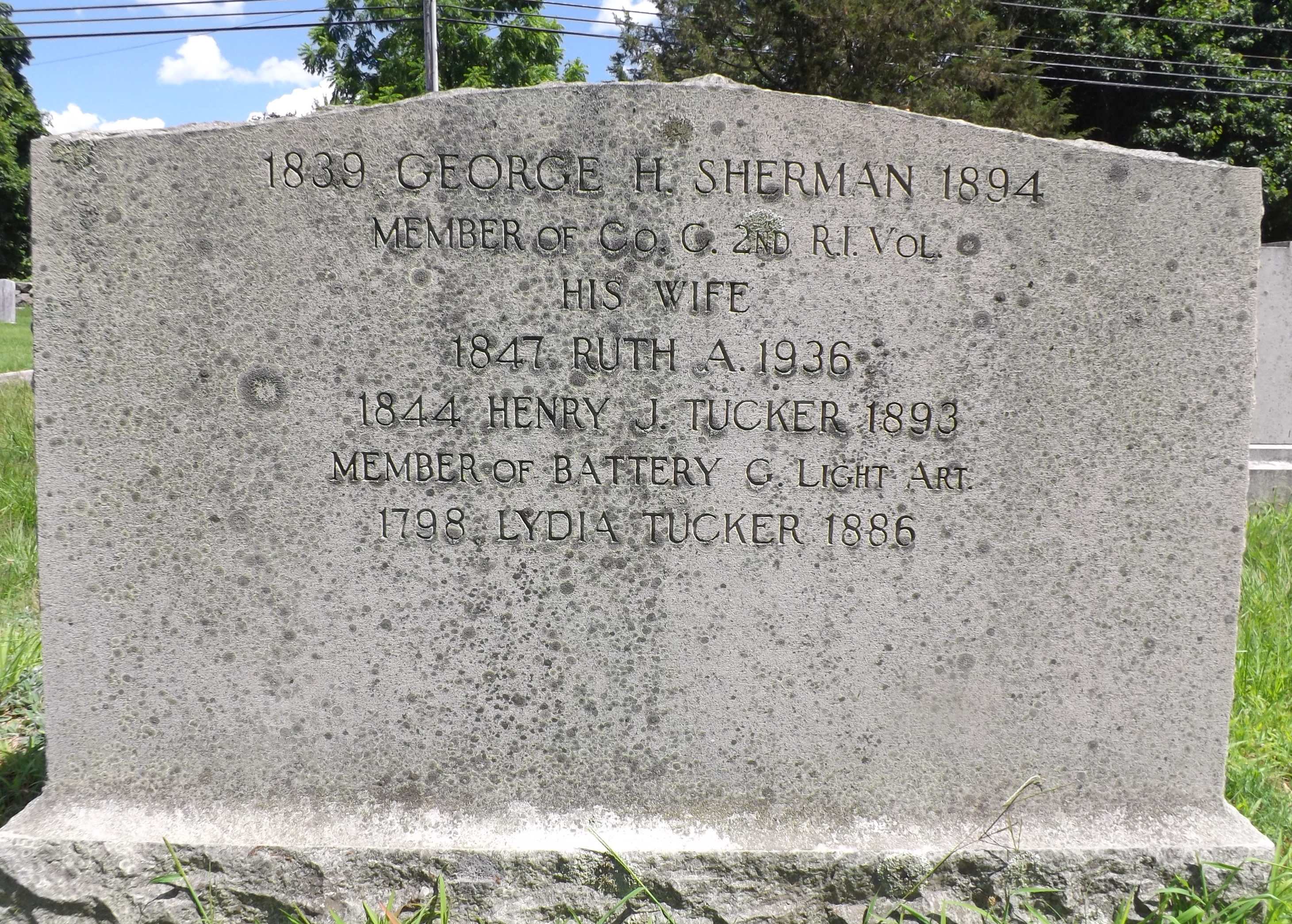 Rhode Island Historic Cemeteries - Person Details