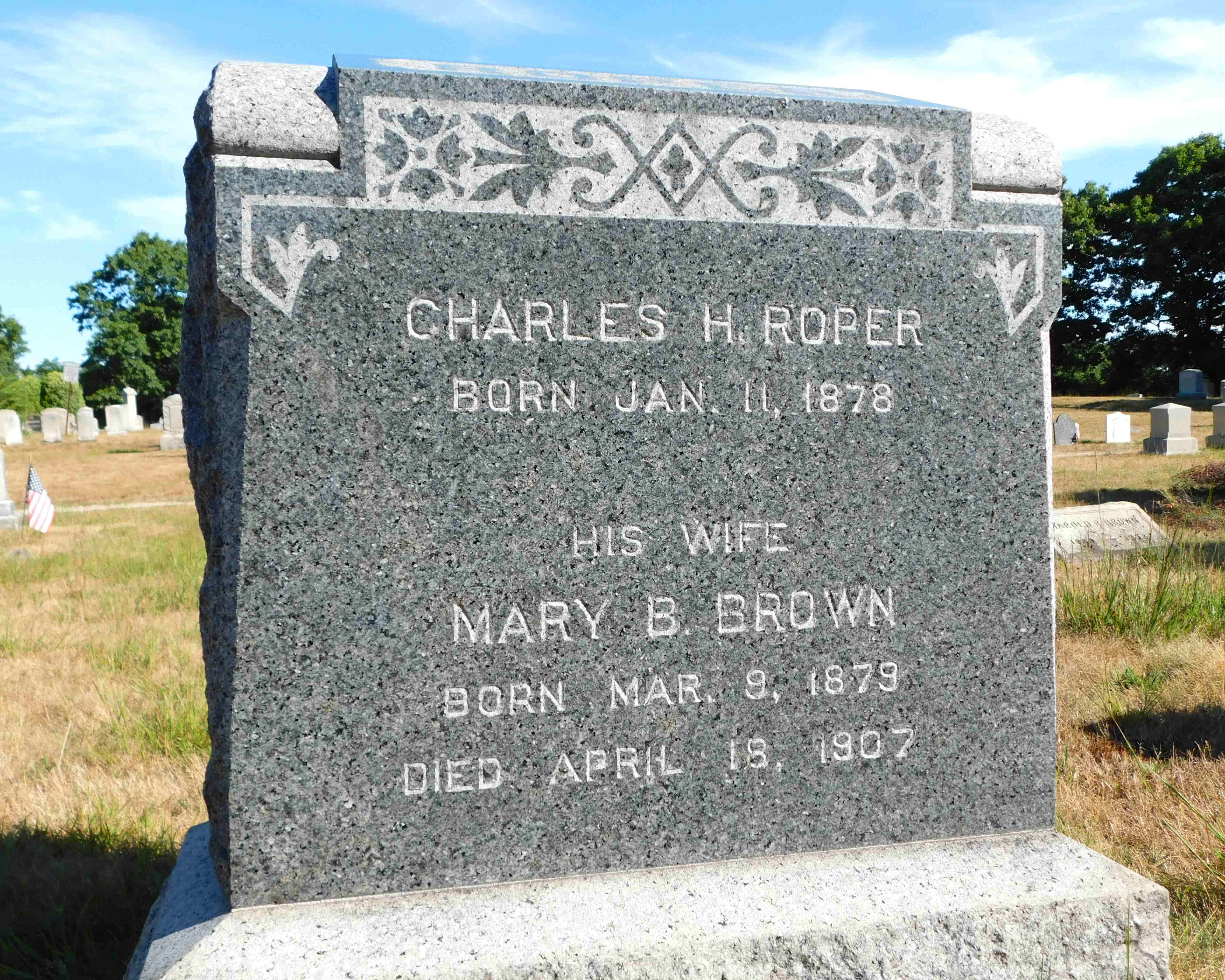 Rhode Island Historic Cemeteries - Person Details